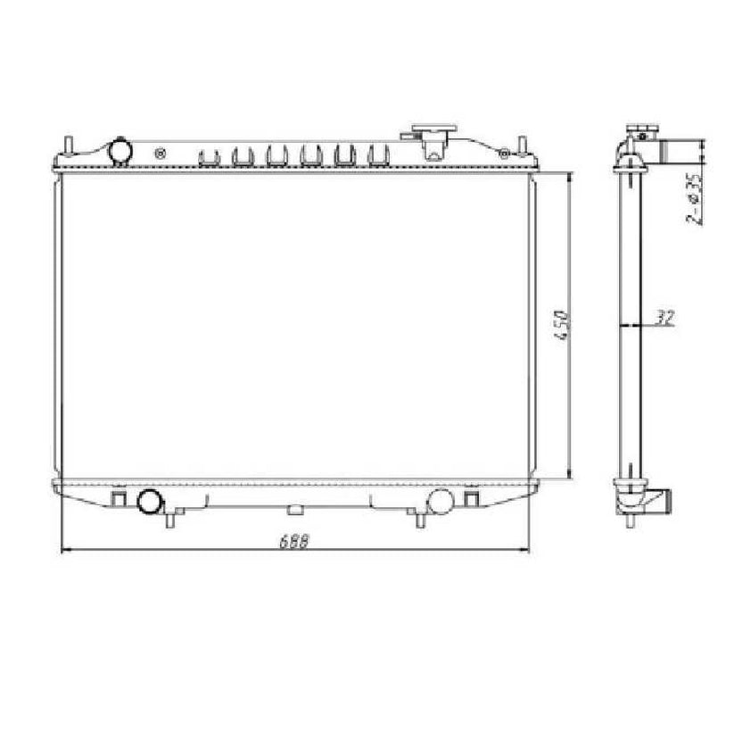 Nissan NP300 2.5 Tdi MT Radiator – Cool Auto Parts